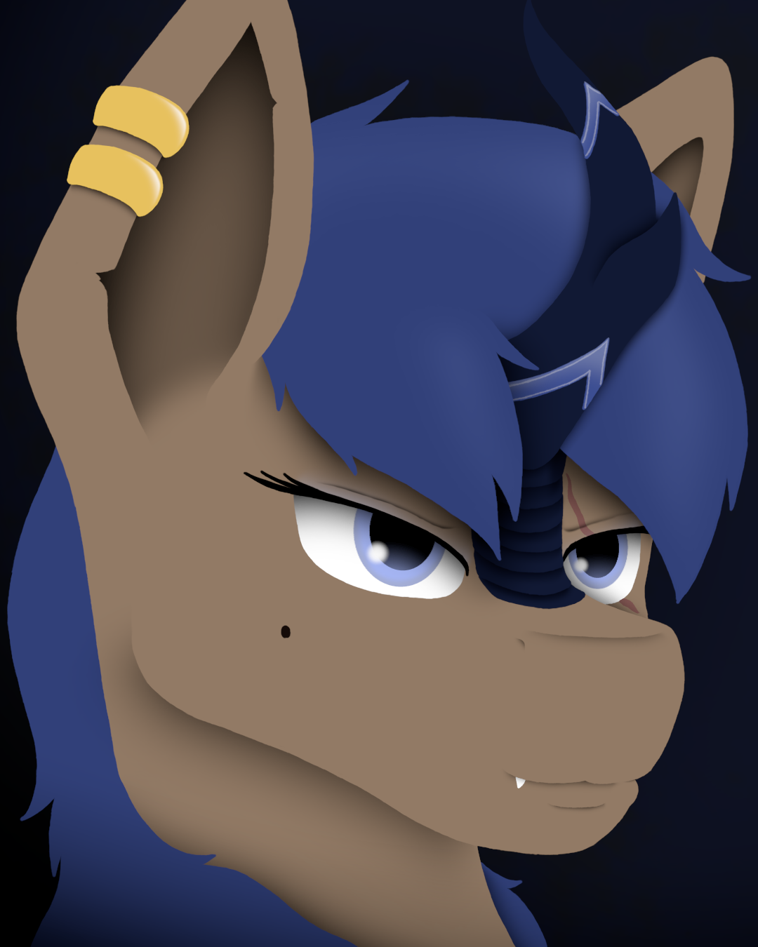 #3266490 - safe, artist:tiviyl, oc, kirin, pony, beauty mark, chest ...