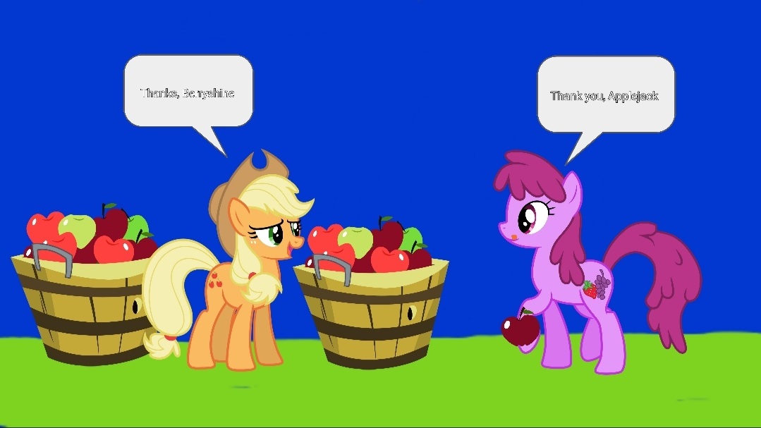 #3266822 - safe, artist:hako33, applejack, berry punch, berryshine ...