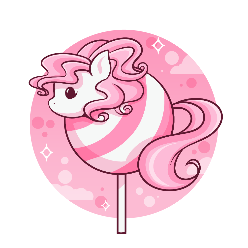 #3269724 - safe, artist:pinkskycandy, oc, oc only, candy, chibi, food ...