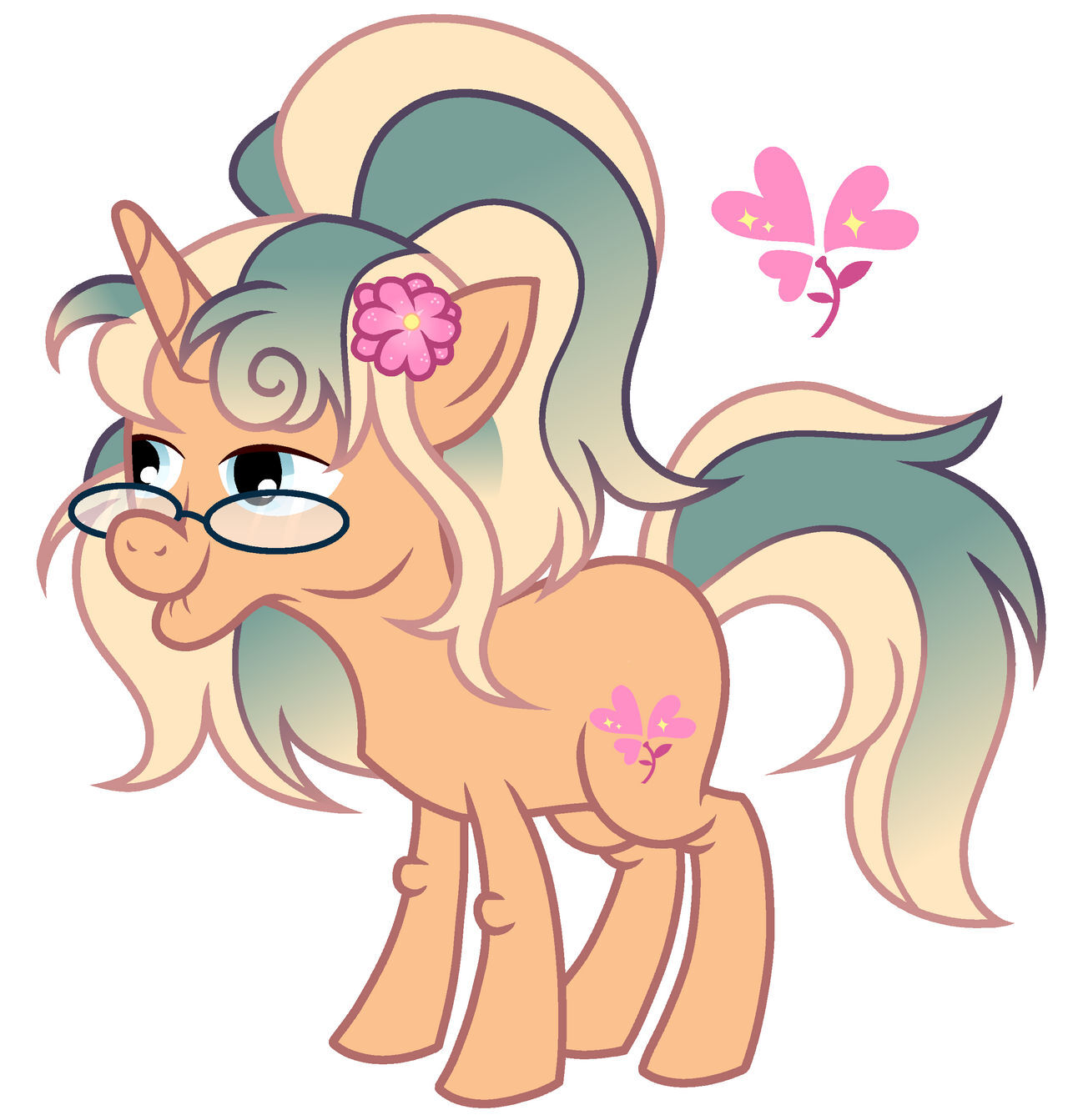 #3253339 - safe, artist:vi45, oc, oc only, pony, unicorn, g4, female, flower, flower in hair ...