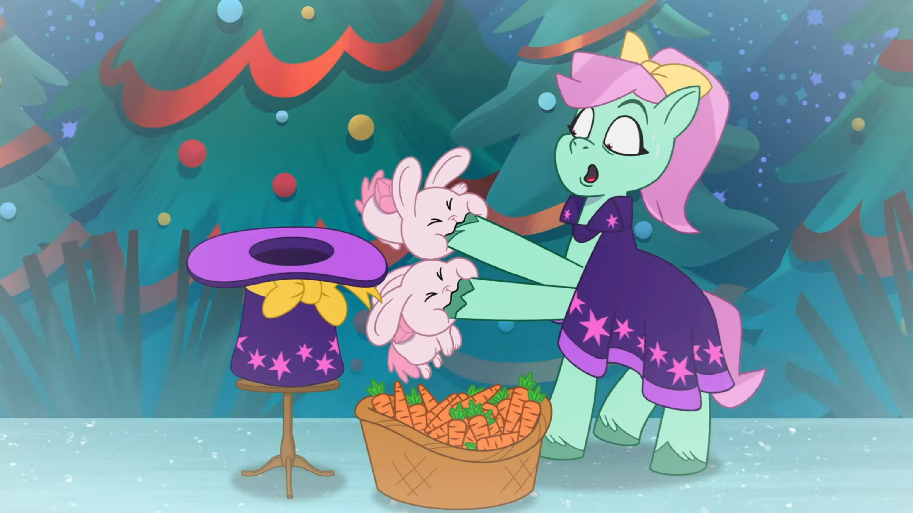 #3255836 - safe, screencap, minty skylark, bunnisus, earth pony, pony ...