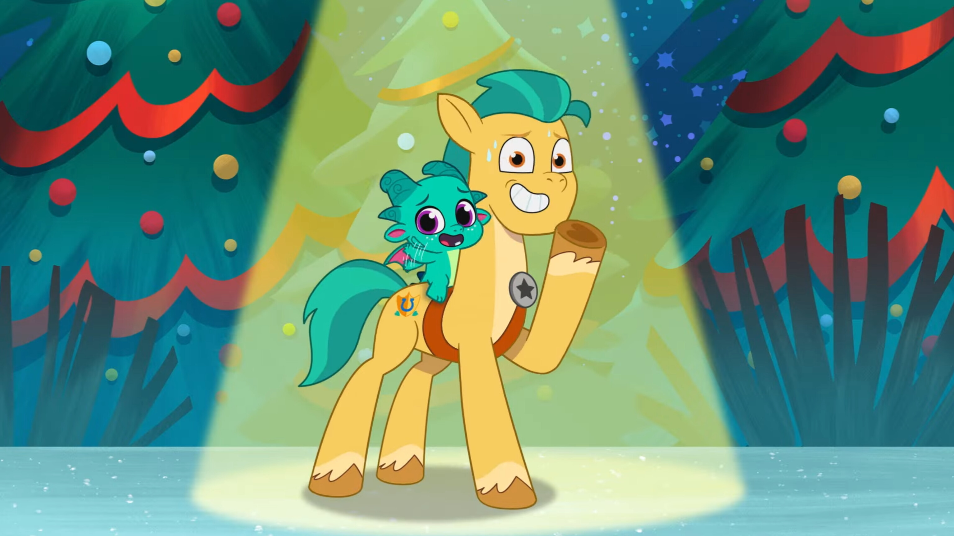 #3256365 - safe, screencap, hitch trailblazer, sparky sparkeroni ...