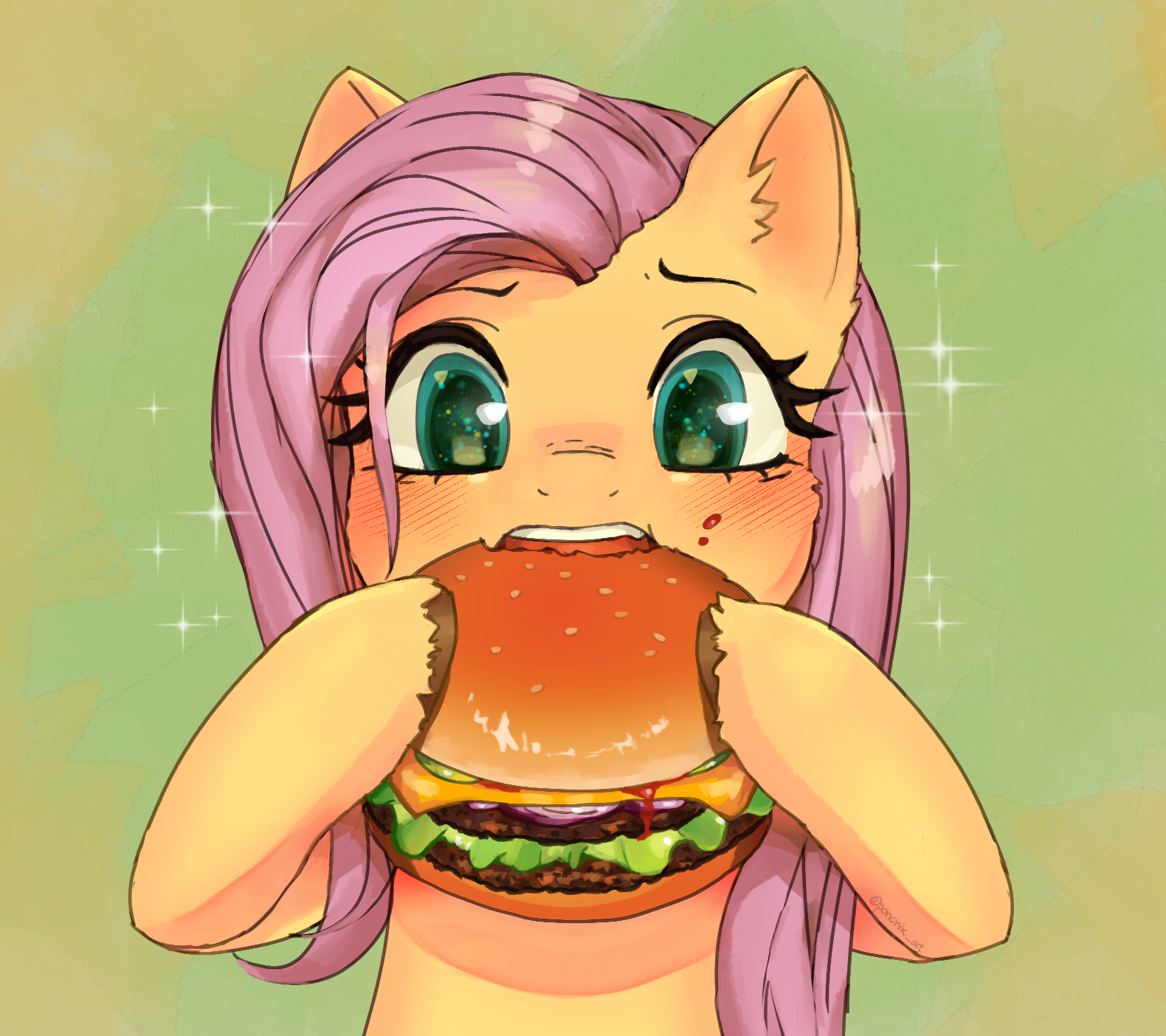 #3044201 - safe, artist:ponchik_art, fluttershy, pegasus, pony, g4 ...