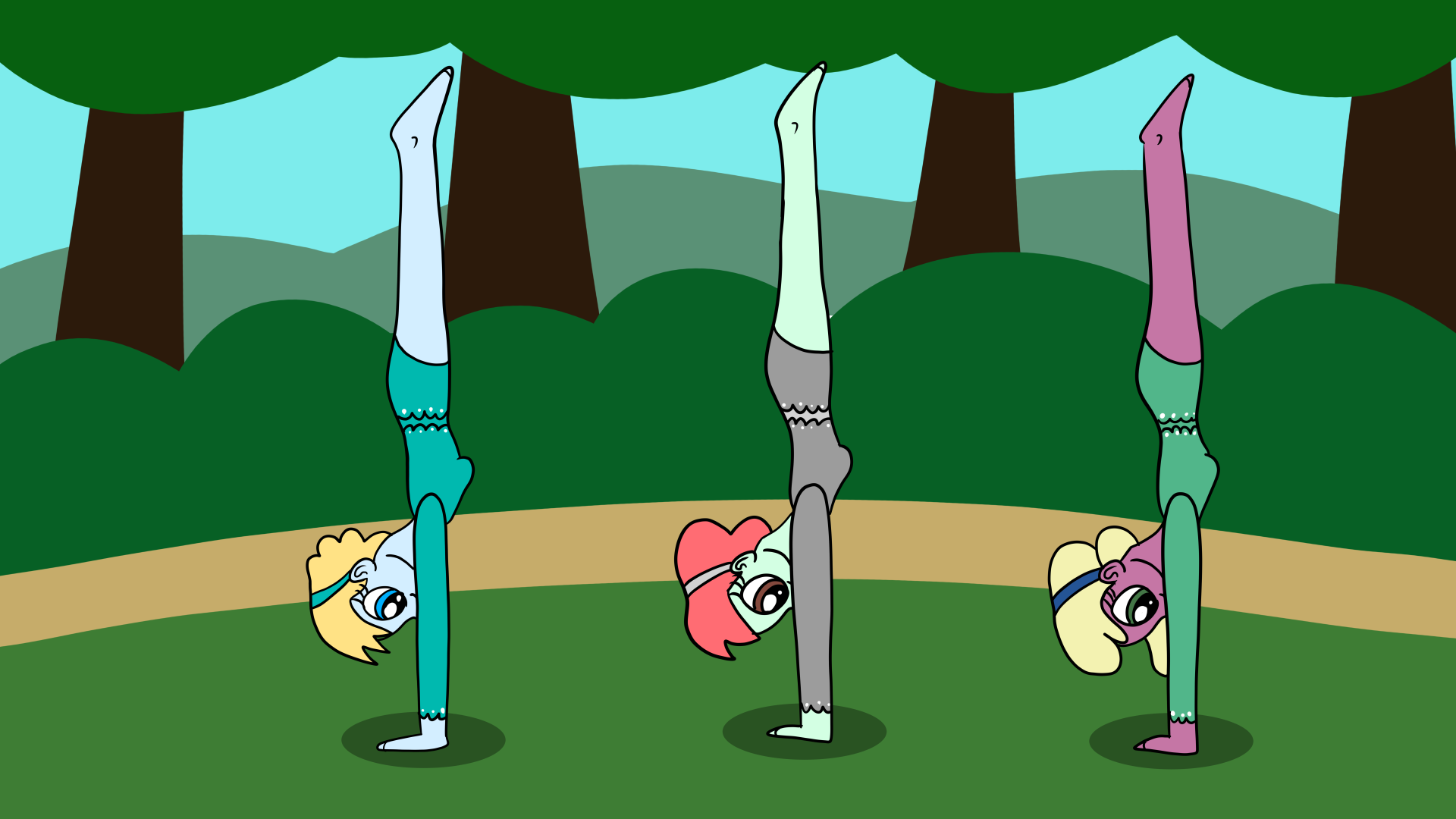 #3047945 - safe, artist:platinumdrop, oc, oc only, oc:limber stretch ...