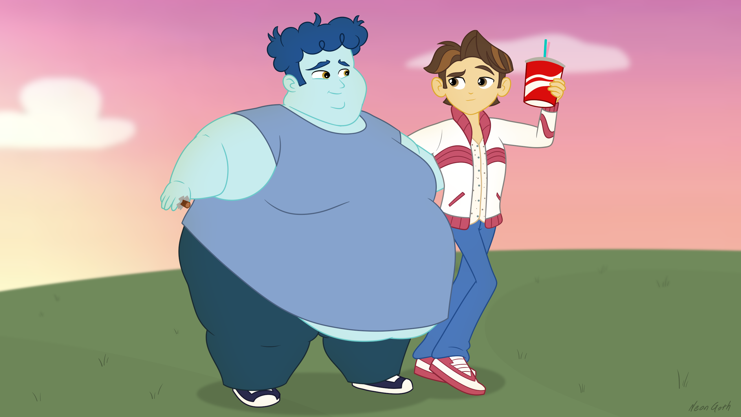 #3048418 - suggestive, artist:neongothic, curly winds, some blue guy ...