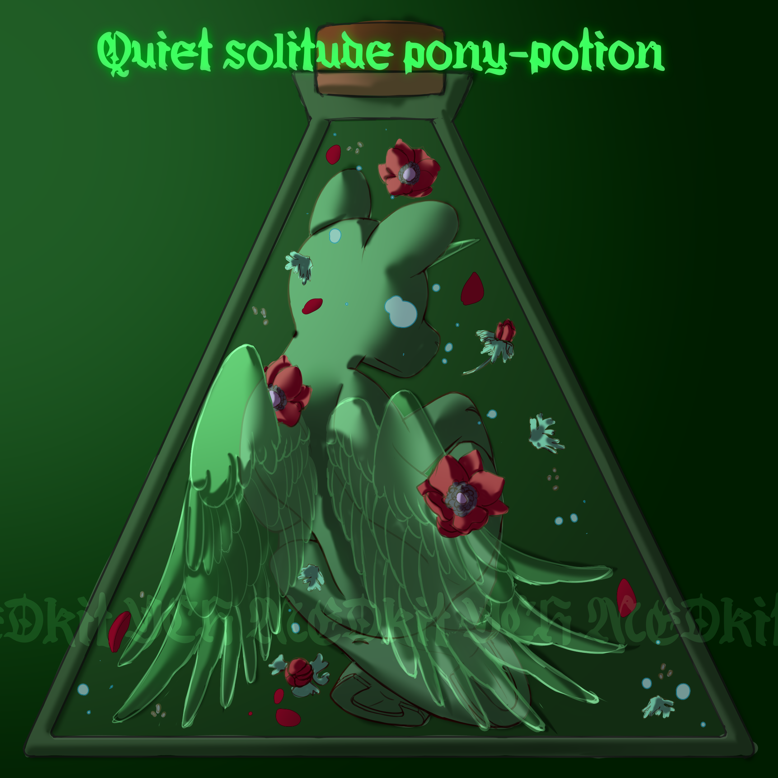 #3050538 - safe, artist:medkit, oc, pony, any gender, any race, bubble ...