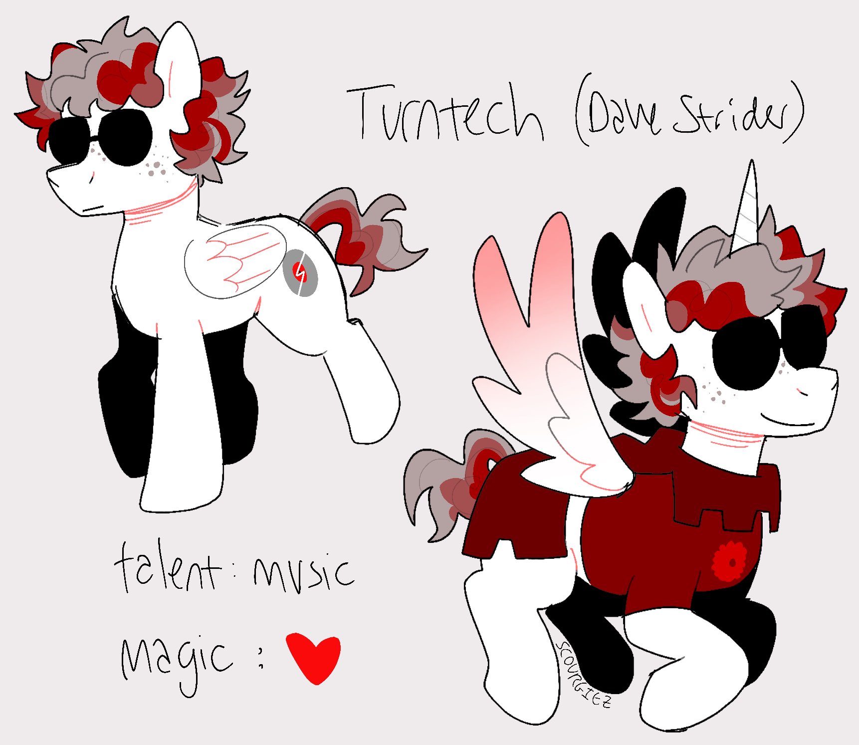 #3051668 - safe, artist:summersplash, oc, oc:turntech, alicorn, pegasus ...