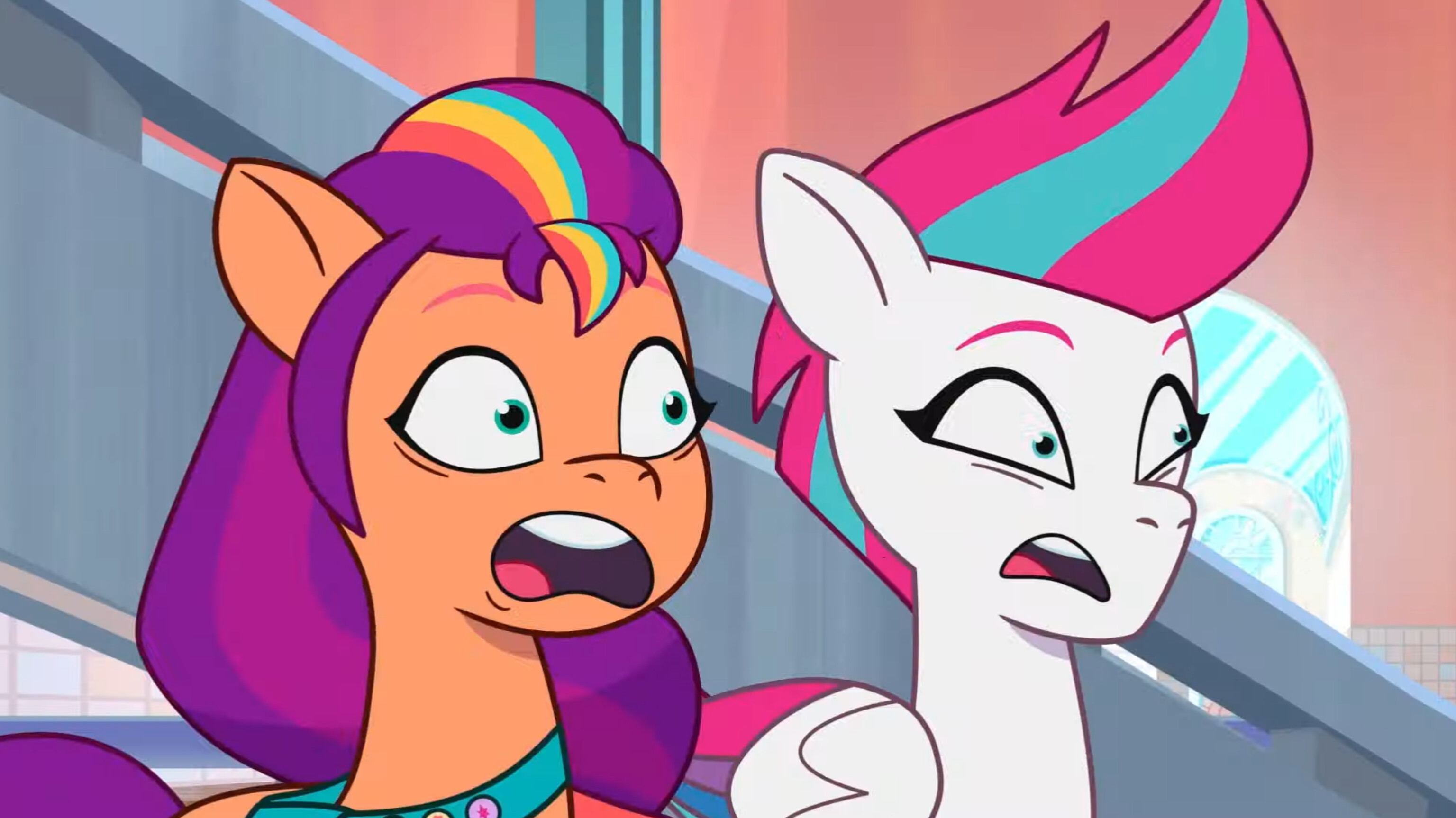 #3051686 - safe, screencap, sunny starscout, zipp storm, earth pony ...