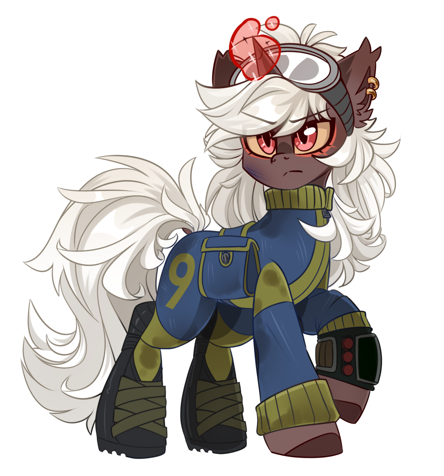 #3052249 - safe, artist:star-theft, oc, oc only, oc:chem shot, pony ...