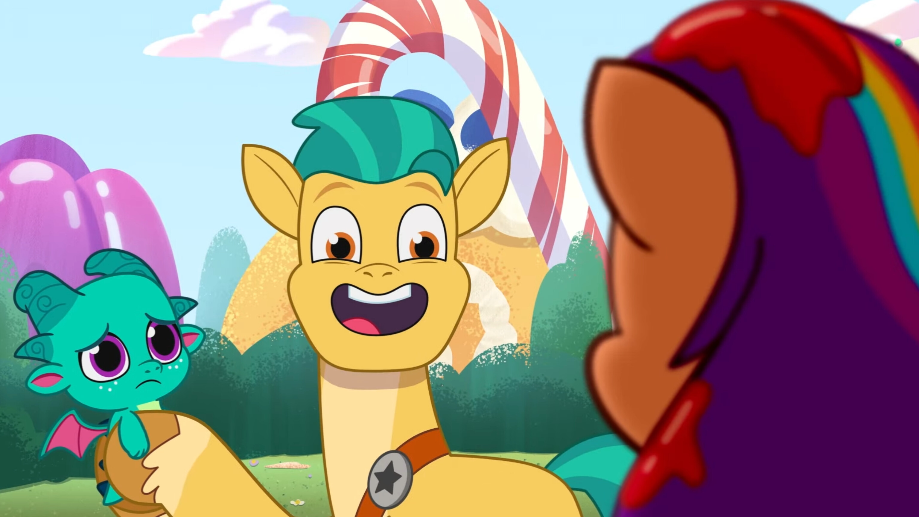 #3052702 - safe, screencap, hitch trailblazer, sparky sparkeroni, sunny ...