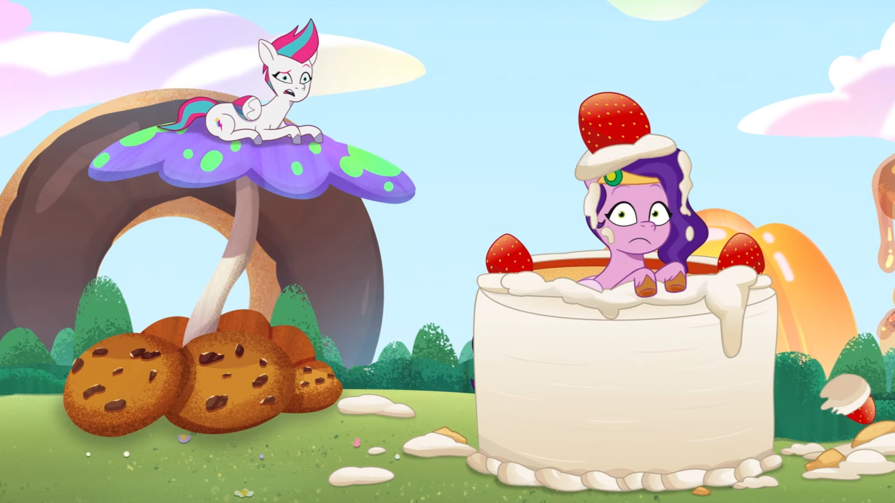 #3052707 - safe, screencap, pipp petals, zipp storm, pegasus, pony, g5 ...