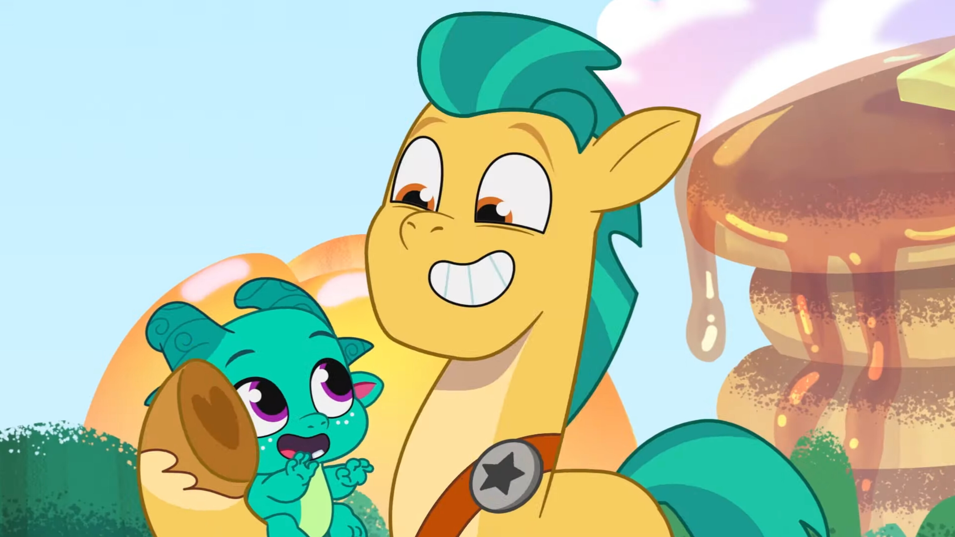 #3052965 - safe, screencap, hitch trailblazer, sparky sparkeroni ...