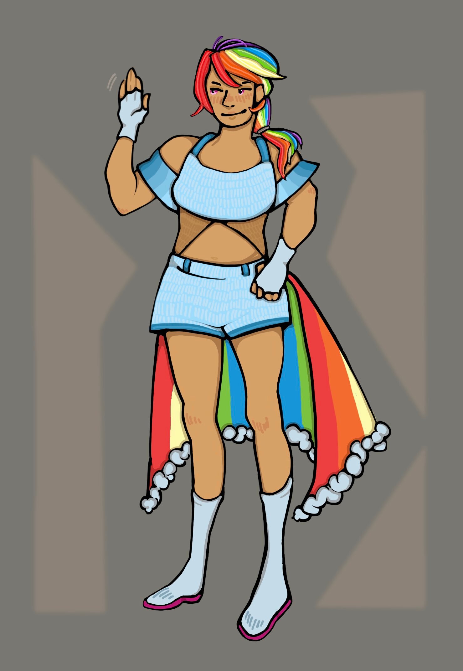 #3054013 - safe, artist:breakspunge, rainbow dash, human, female ...