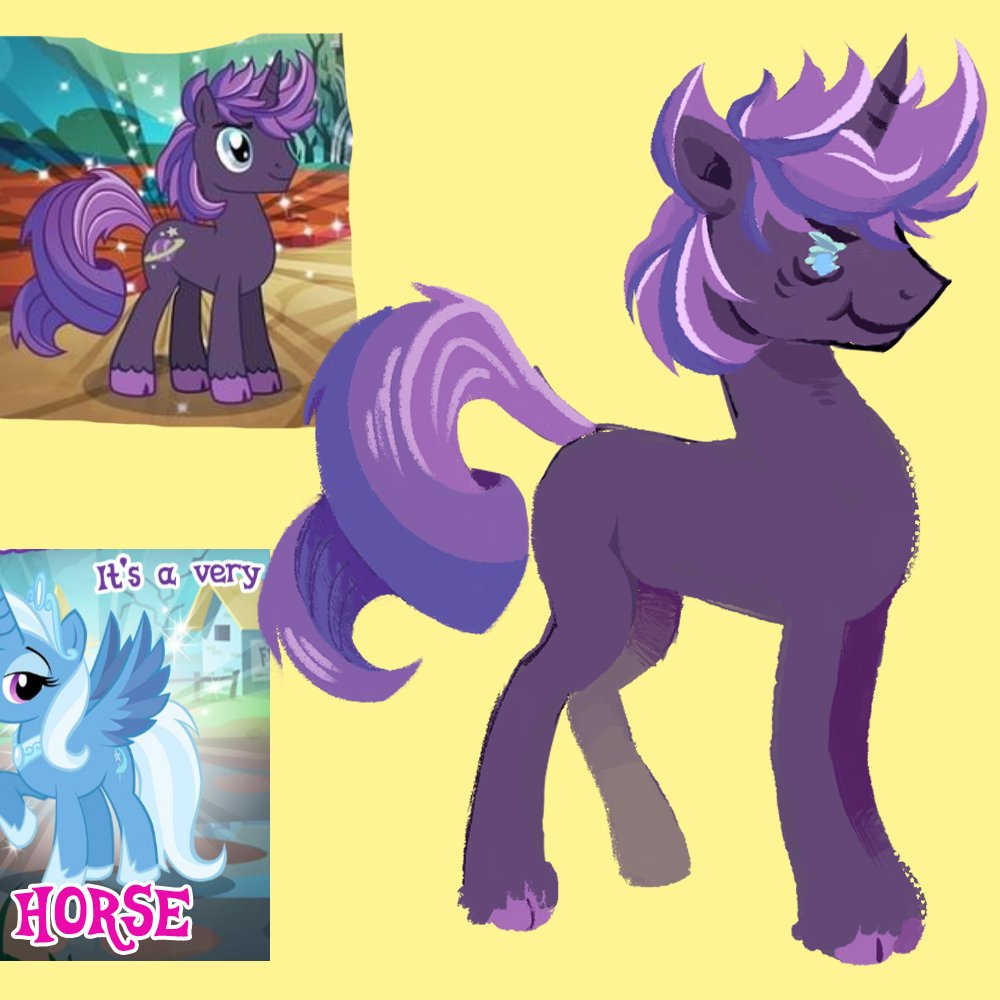 #3039945 - safe, artist:heartwoozy, gameloft, idw, deep space, trixie ...