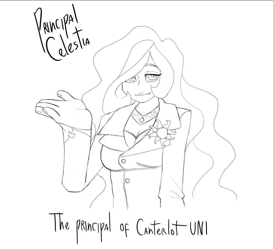 #3039986 - safe, artist:yams-here, princess celestia, human, g4 ...