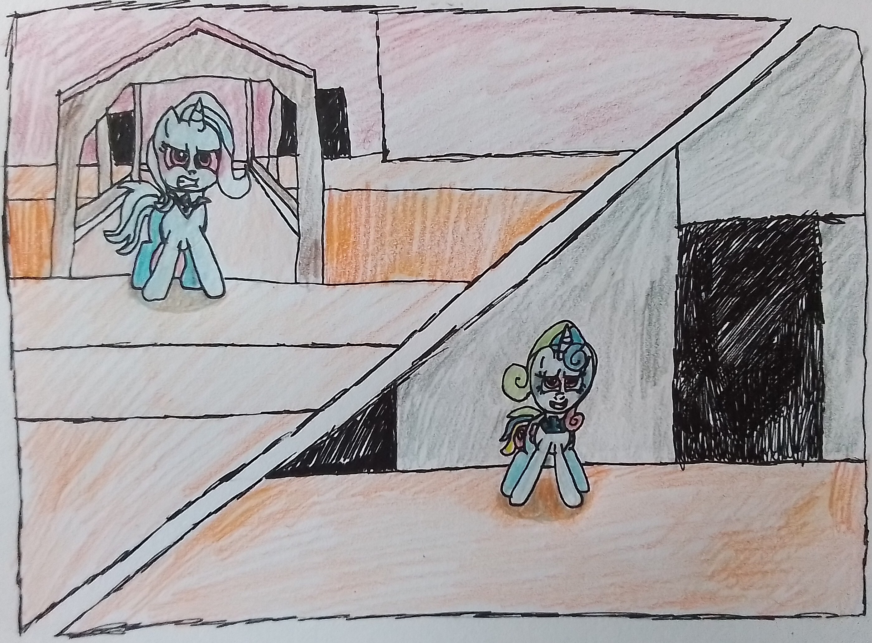 #3041192 - safe, artist:puzzlshield2, trixie, oc, oc:puzzle shield ...