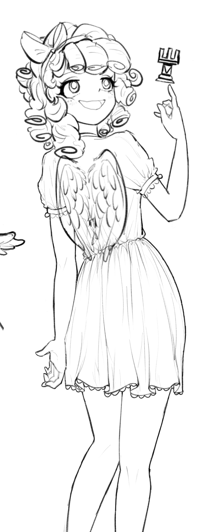 #3041341 - safe, artist:pinkie90058, cozy glow, human, clothes, dress ...