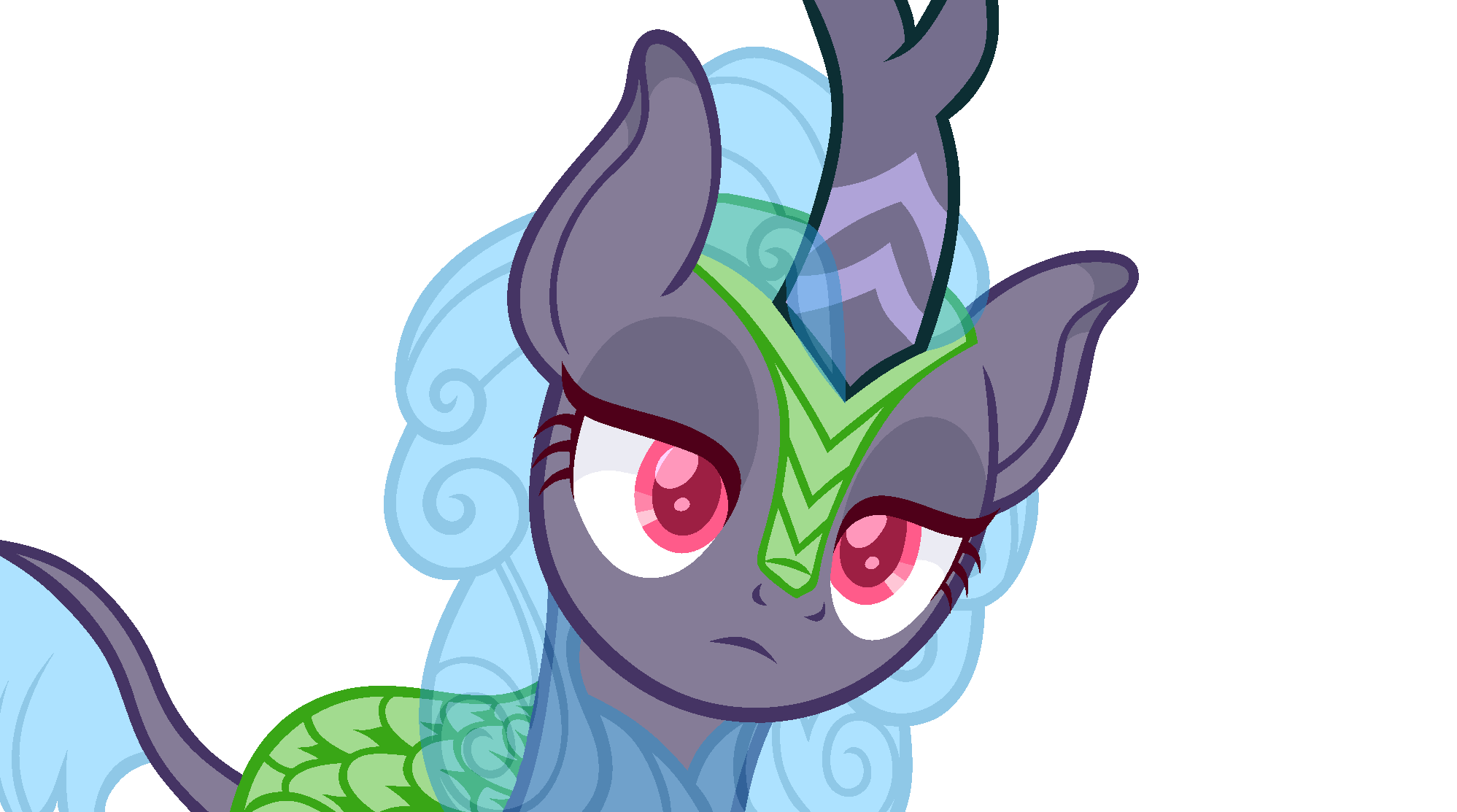 #3042407 - safe, artist:sstirp, oc, oc only, kirin, pony, base, cyan ...