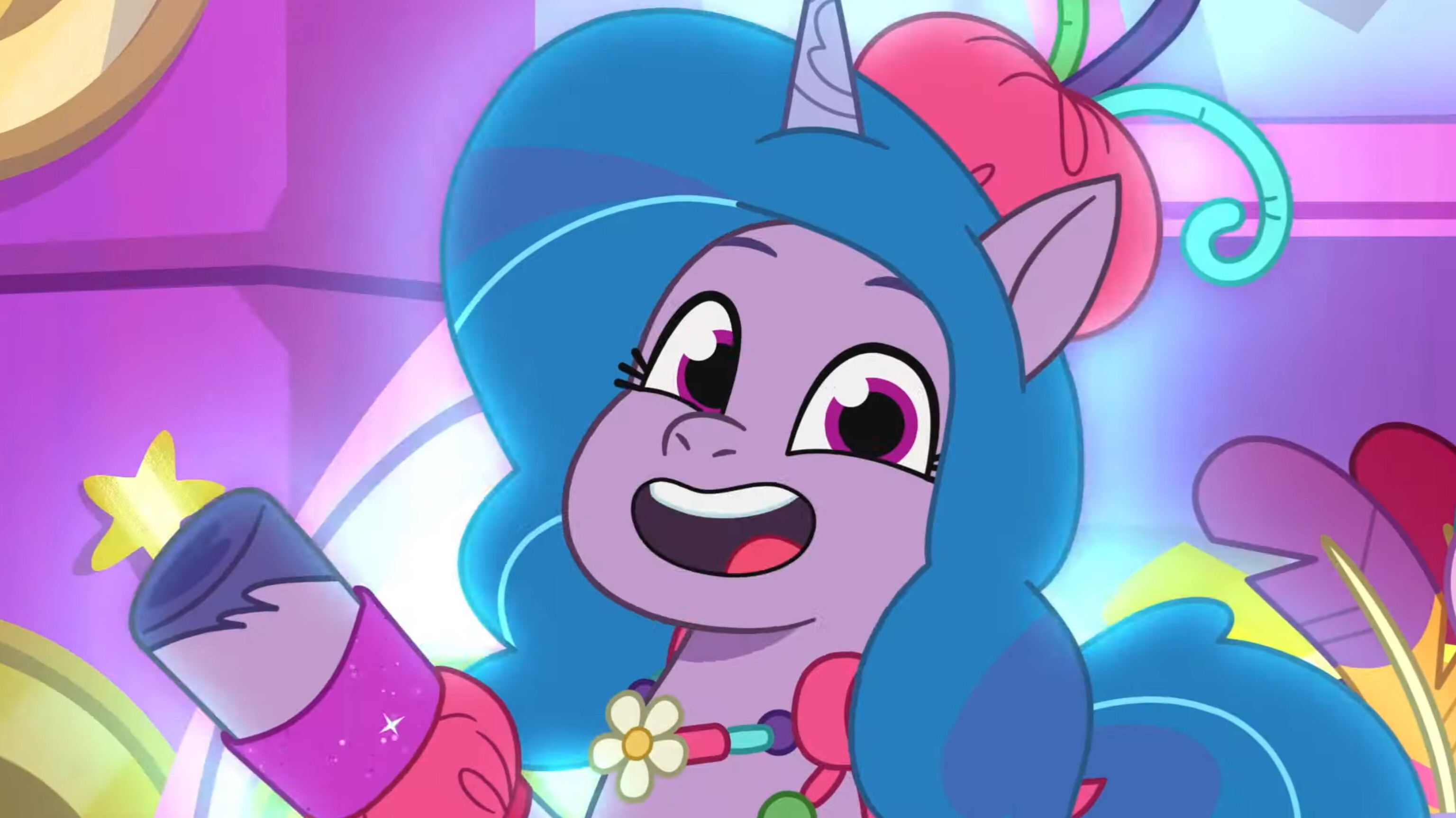 #3042645 - safe, screencap, izzy moonbow, pony, unicorn, g5, my little ...