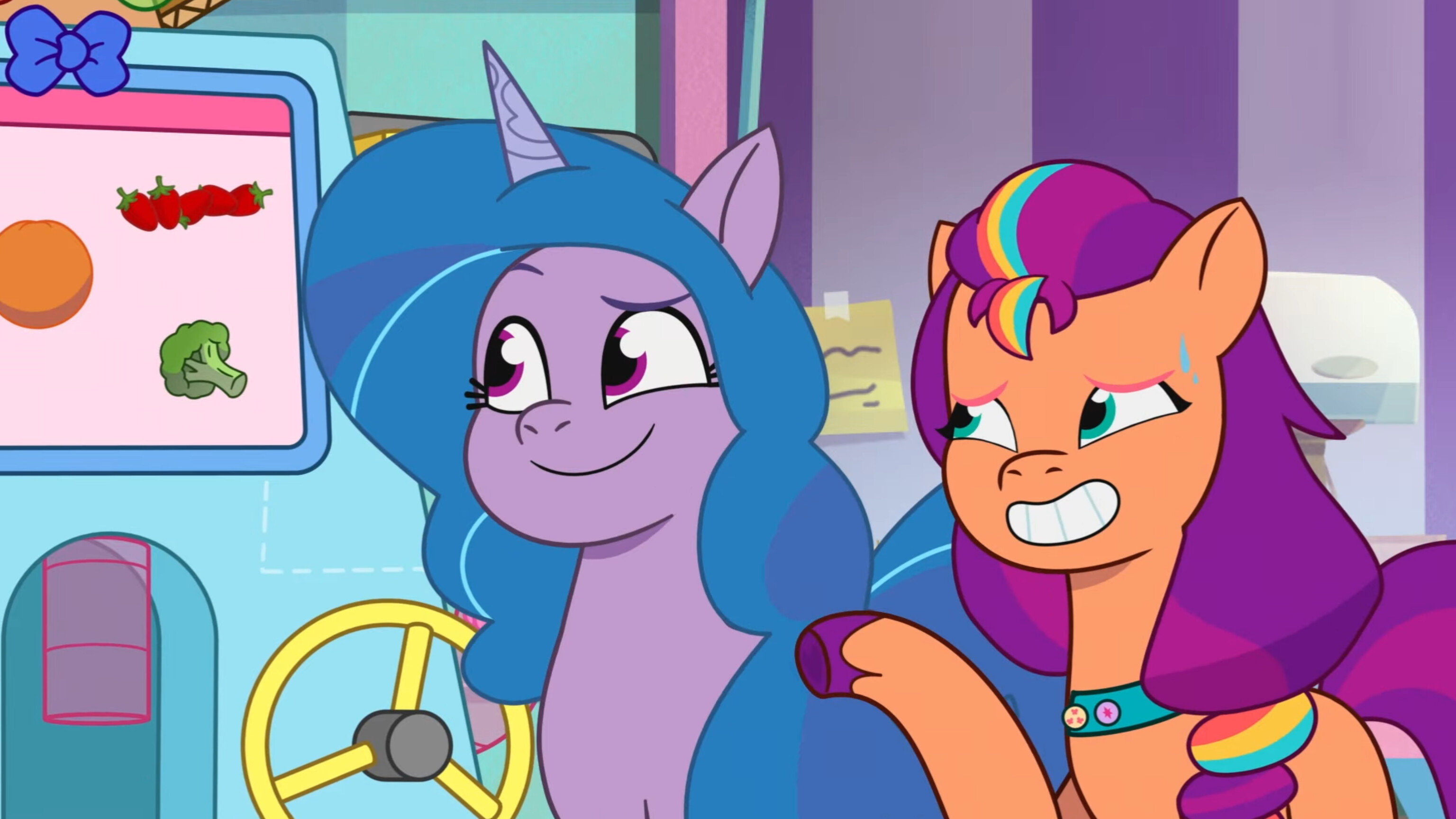 #3060863 - safe, screencap, bot-y mcbakertons, izzy moonbow, sunny ...