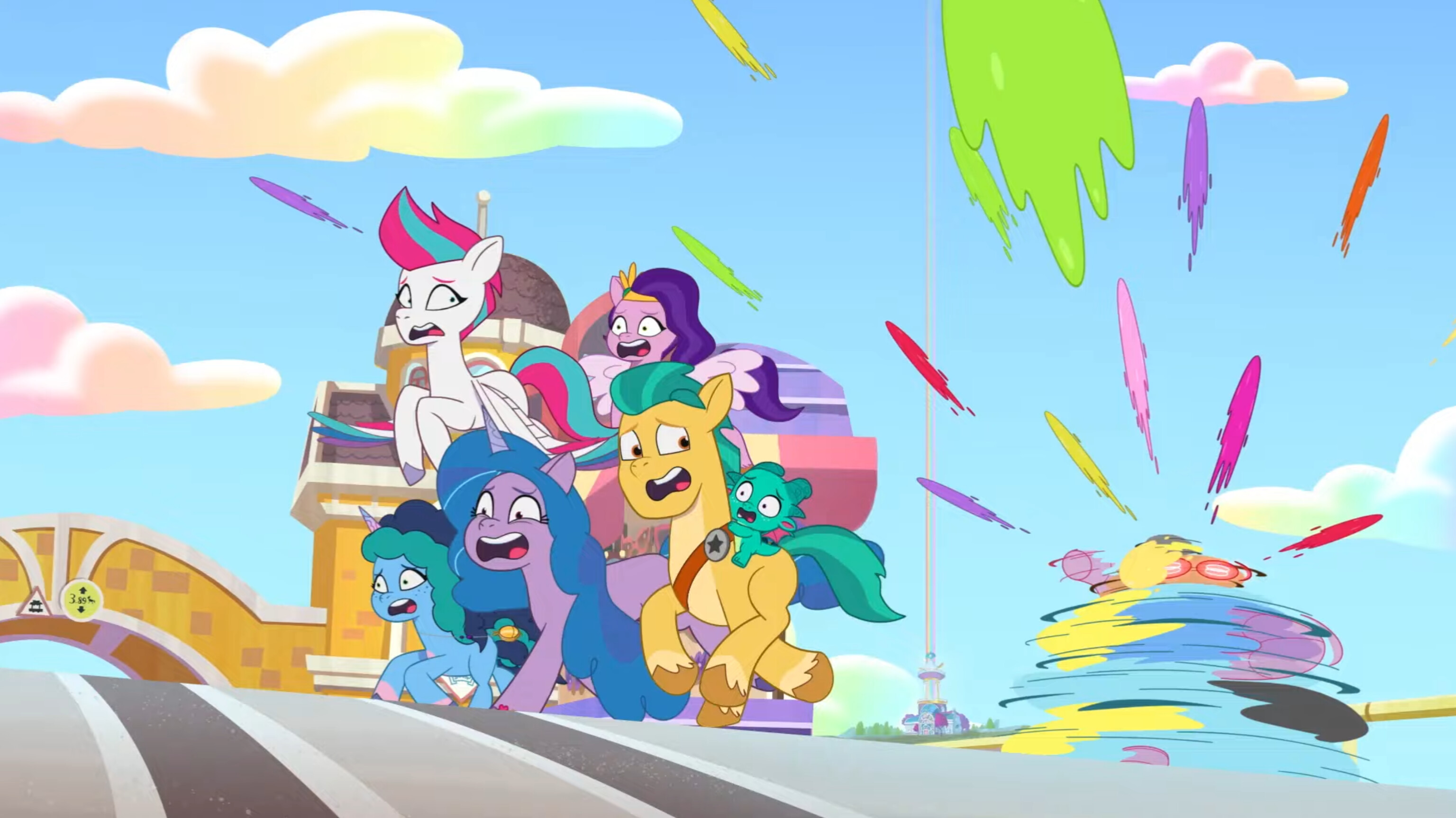 #3060954 - safe, screencap, bot-y mcbakertons, hitch trailblazer, izzy ...