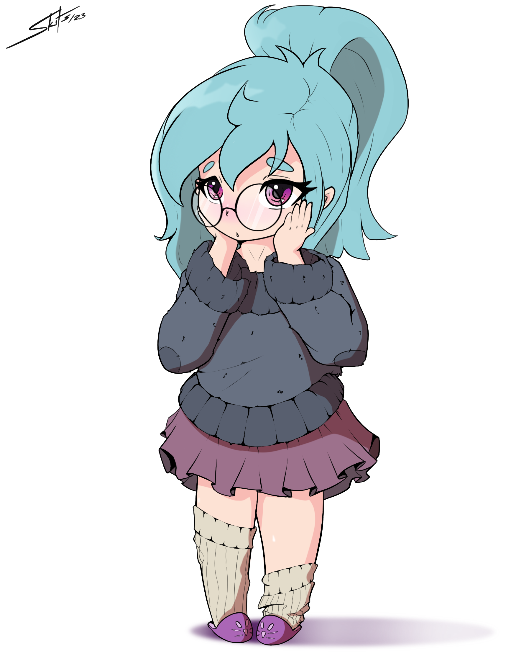 #3061531 - safe, artist:skitsroom, oc, oc only, oc:whispy slippers ...