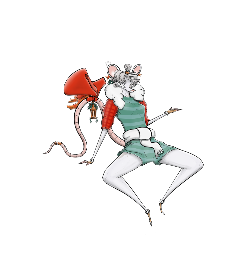 3062265 Safe Artistqzlarts Oc Oc Only Mouse Anthro Female Furry Furry Oc Simple