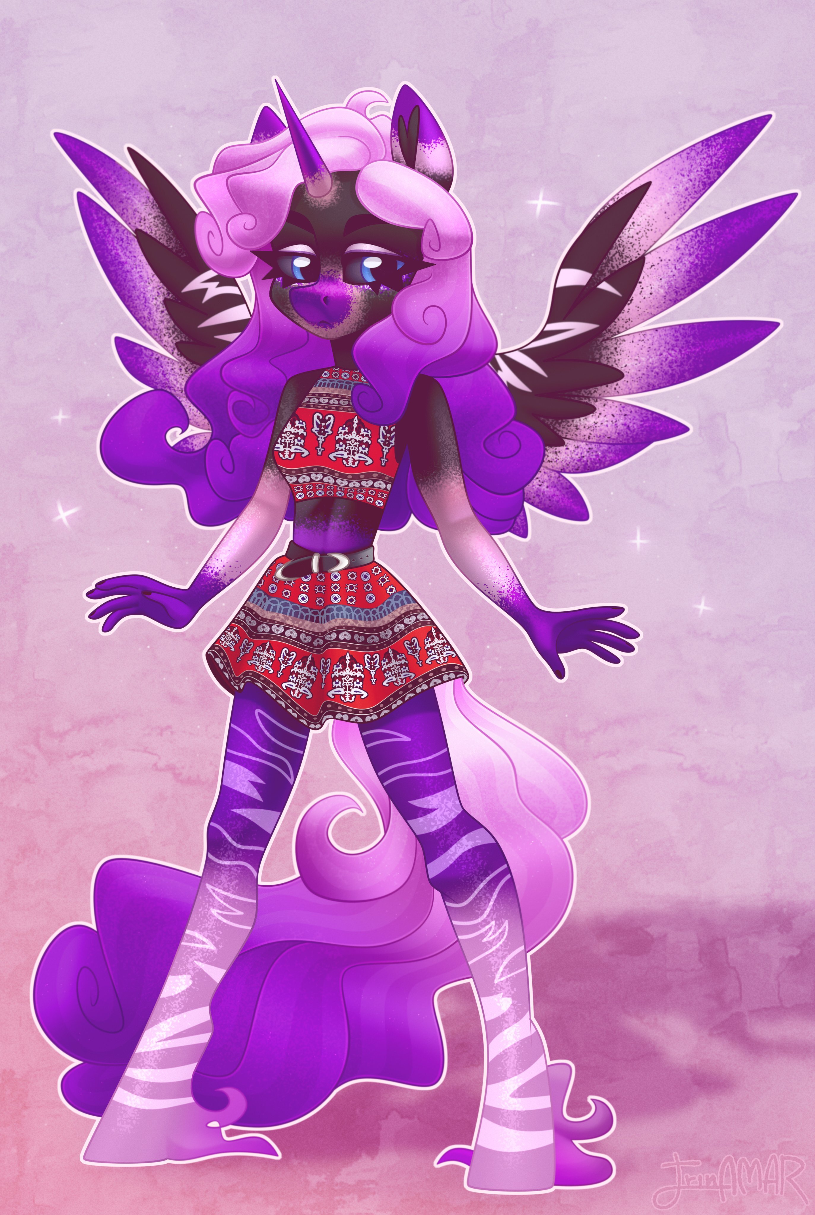 #3063093 - safe, artist:irinamar, oc, oc only, alicorn, anthro ...