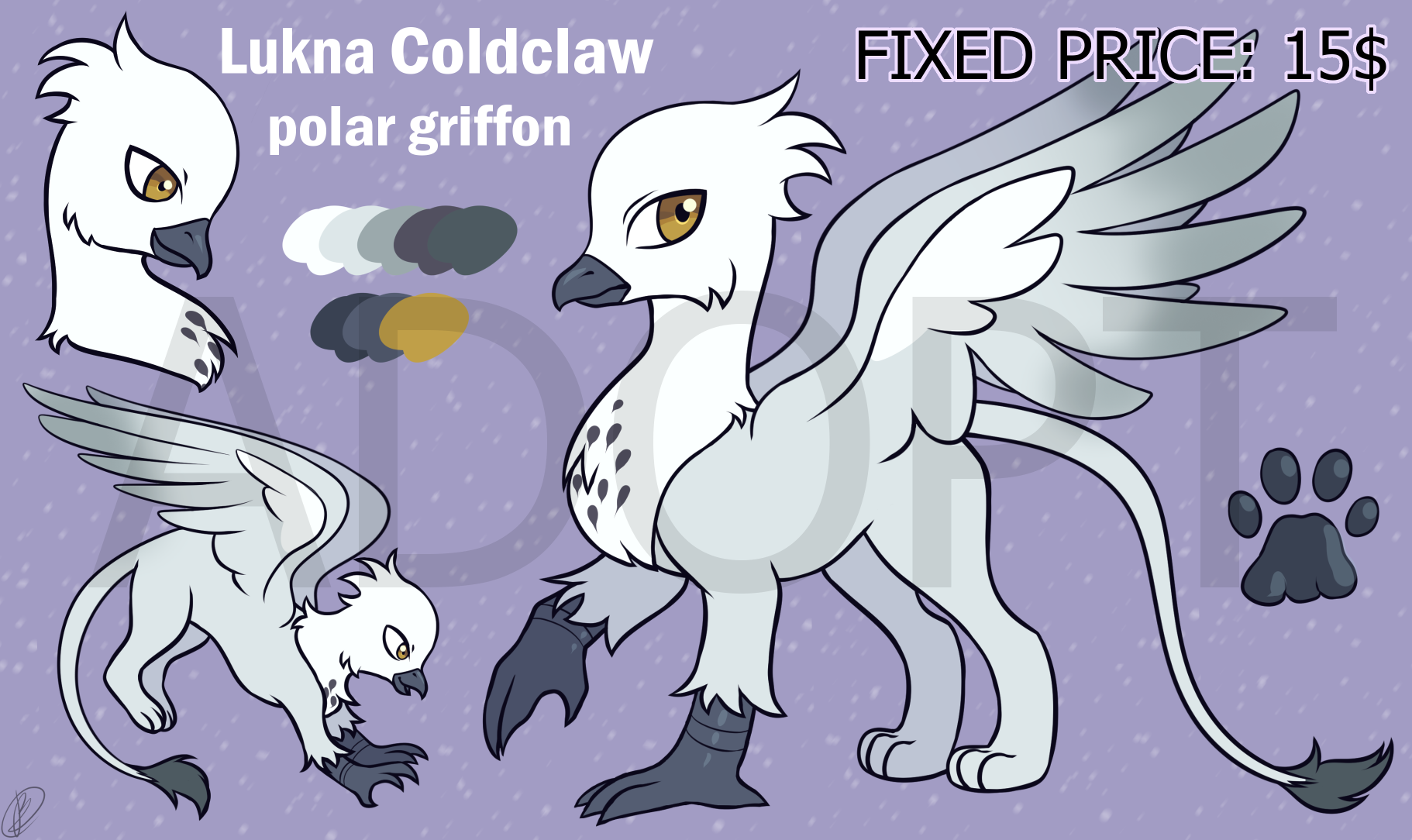 #3063858 - safe, artist:tigra0118, oc, griffon, adoptable, male, reference sheet, solo - Derpibooru