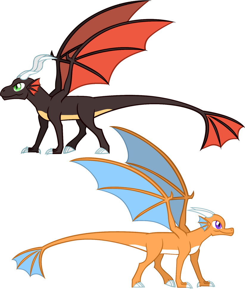 #3066346 - safe, dragon, original species, duo, duo male and female ...