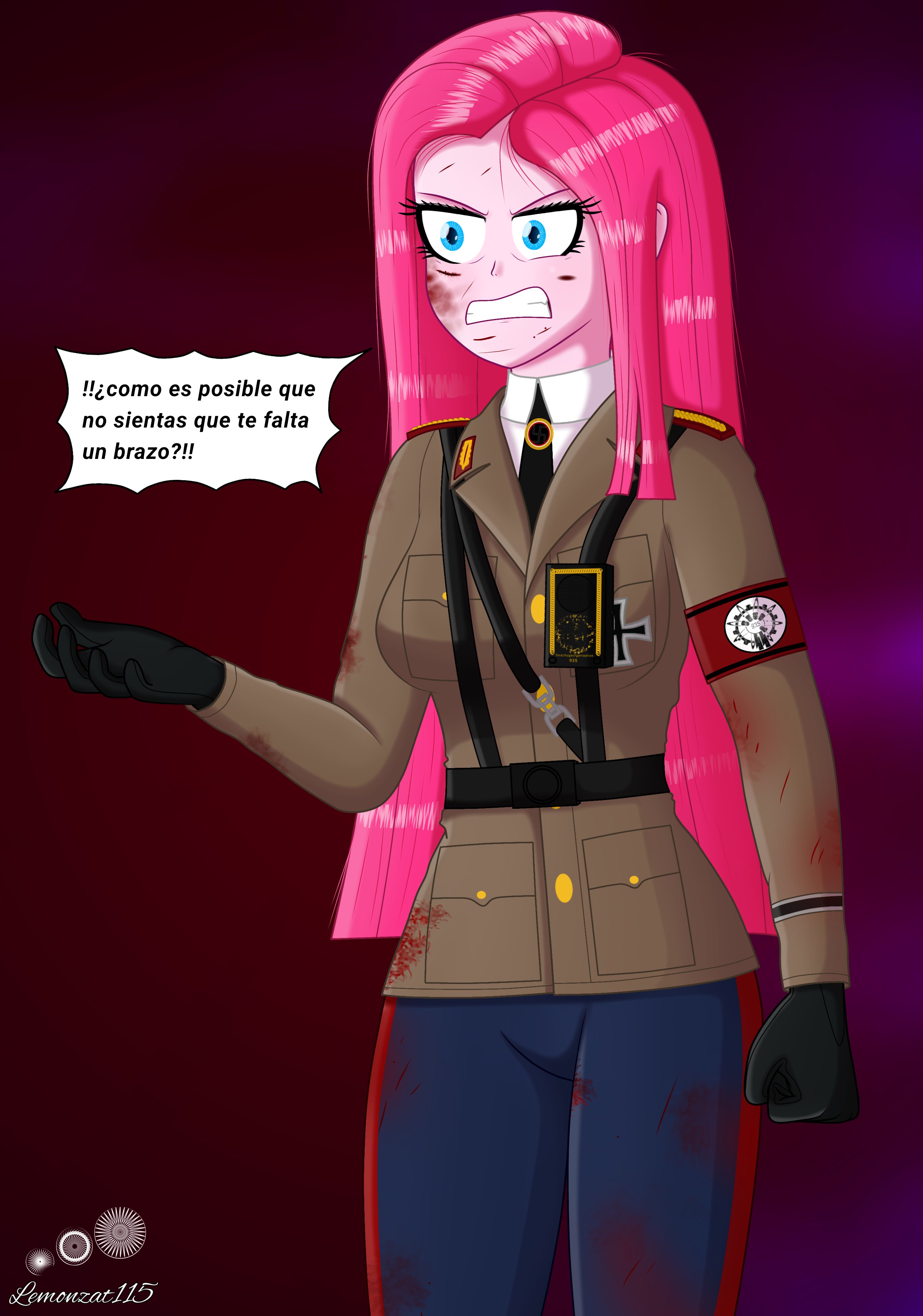 #3066890 - safe, artist:lemonzat115, pinkie pie, human, equestria girls ...