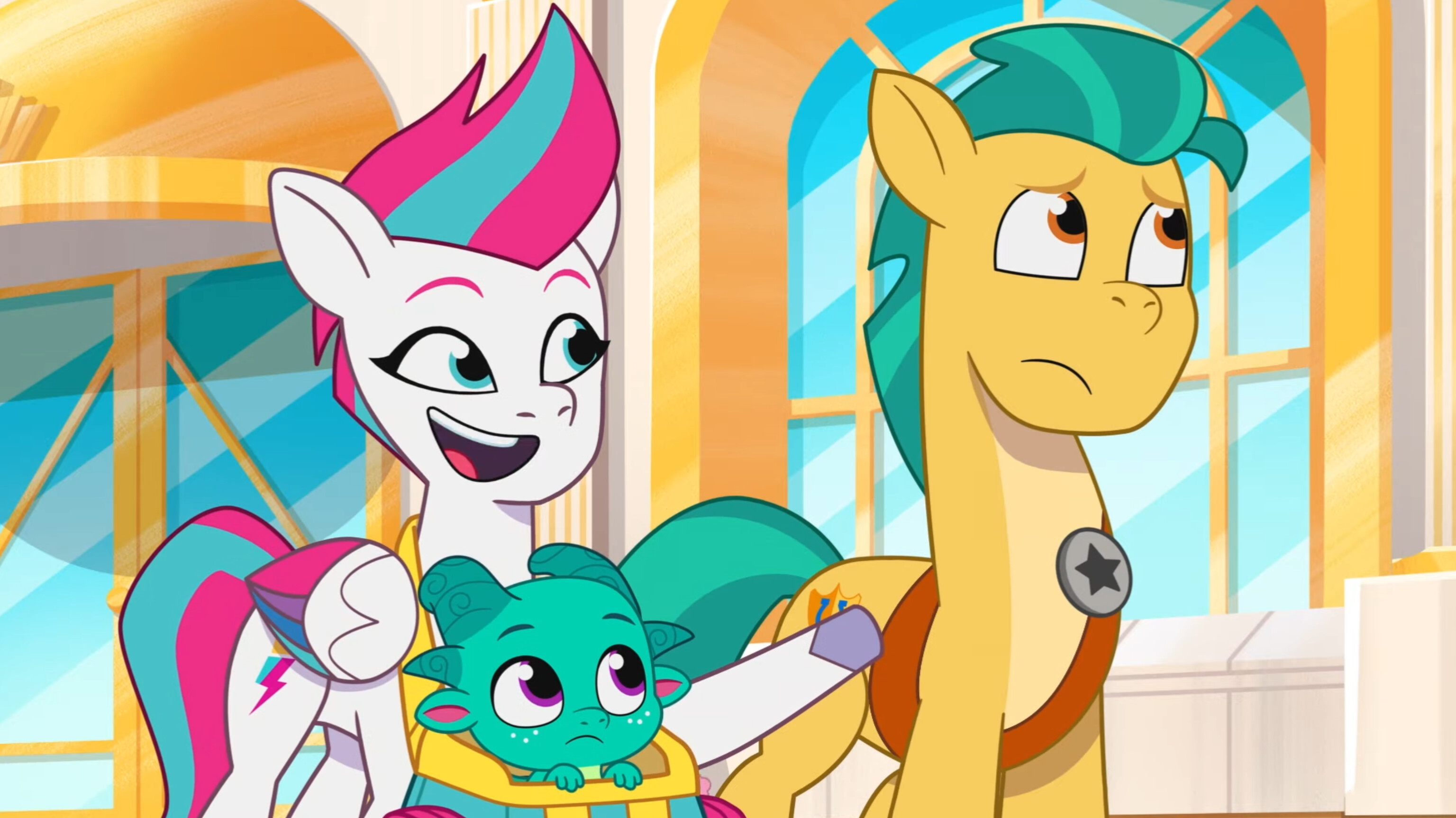 #3069635 - safe, screencap, hitch trailblazer, sparky sparkeroni, zipp ...