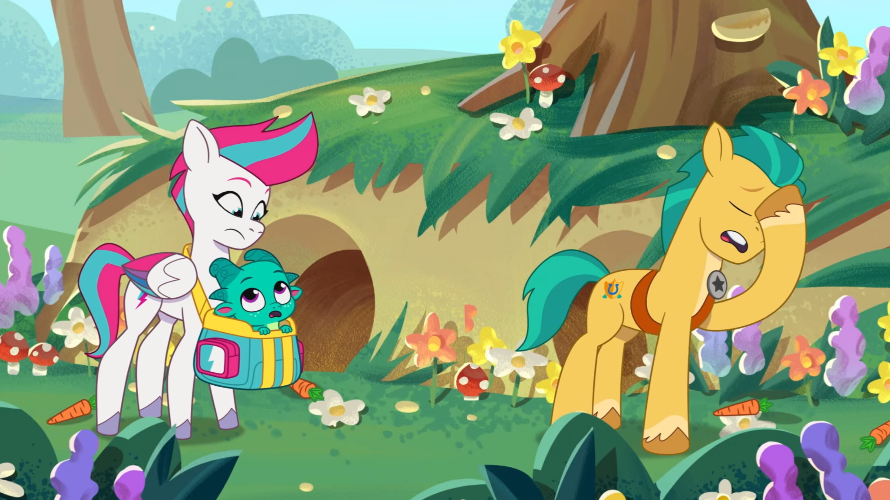 #3069765 - safe, screencap, hitch trailblazer, sparky sparkeroni, zipp ...