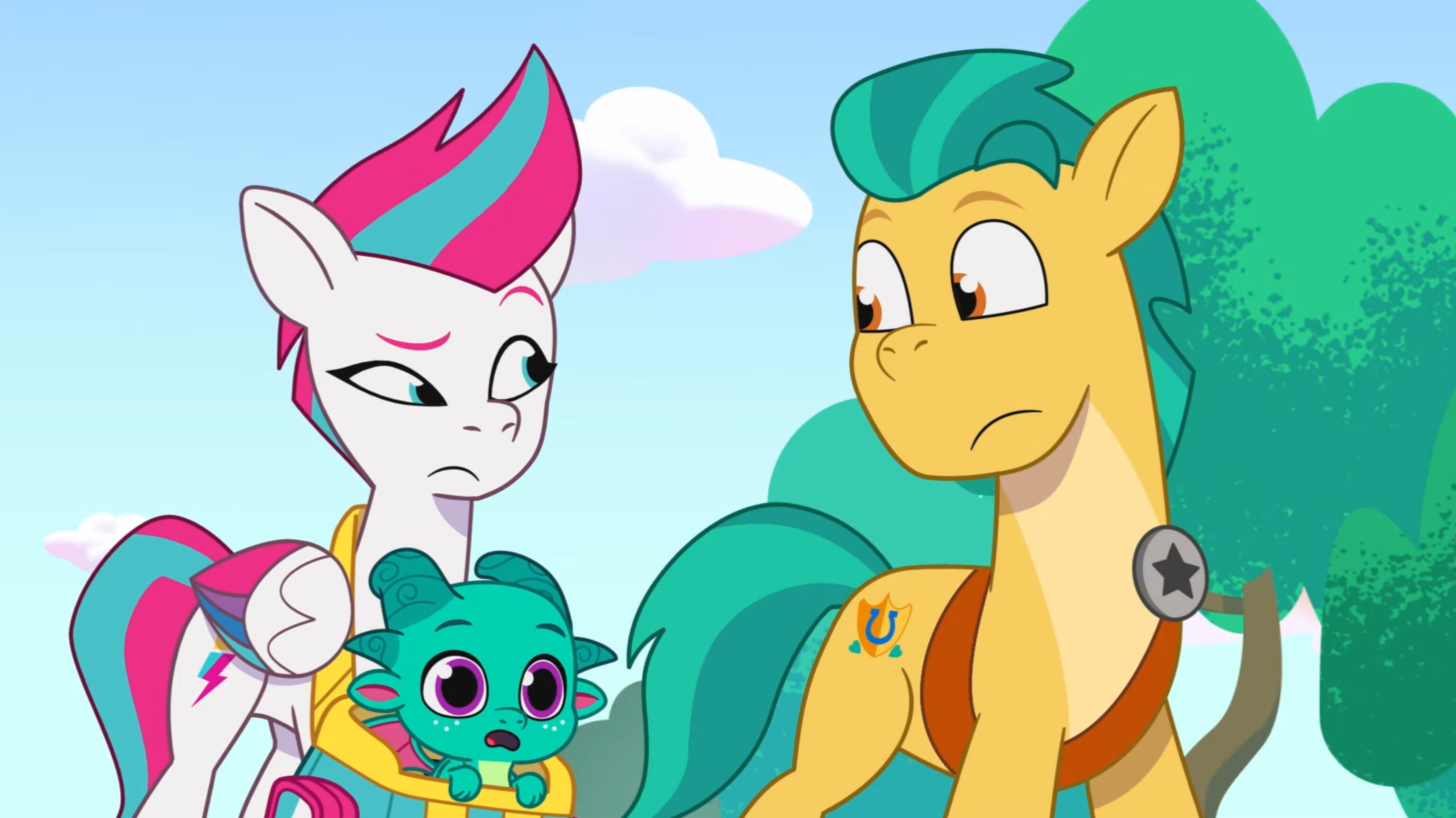 #3070166 - safe, screencap, hitch trailblazer, sparky sparkeroni, zipp ...