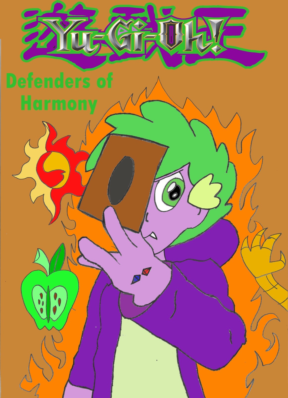 #3070695 - safe, artist:mechatomx, big macintosh, discord, spike ...