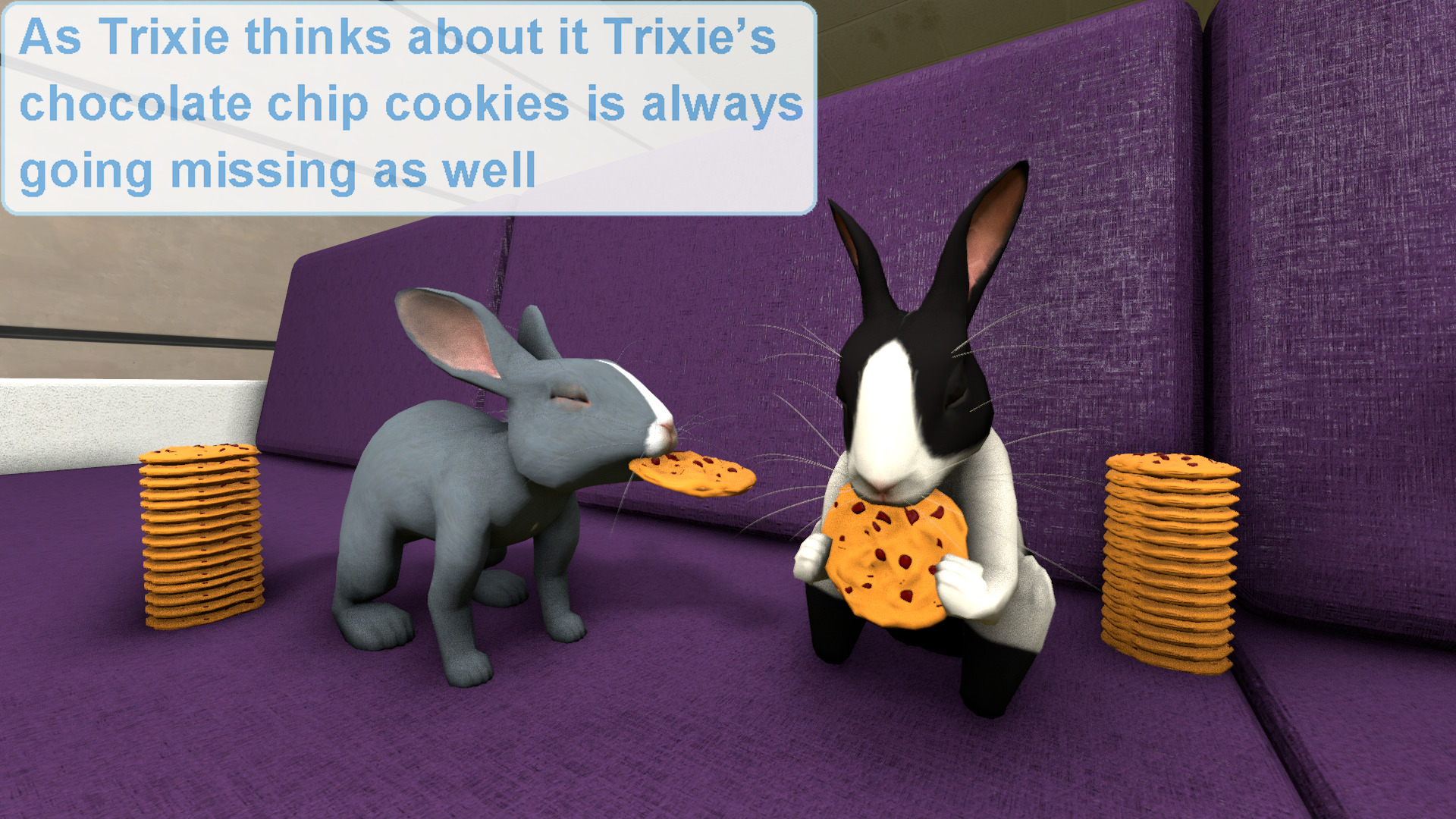 #3073002 - safe, artist:ask-the-luna-knight, trixie, rabbit, g4, 3d ...