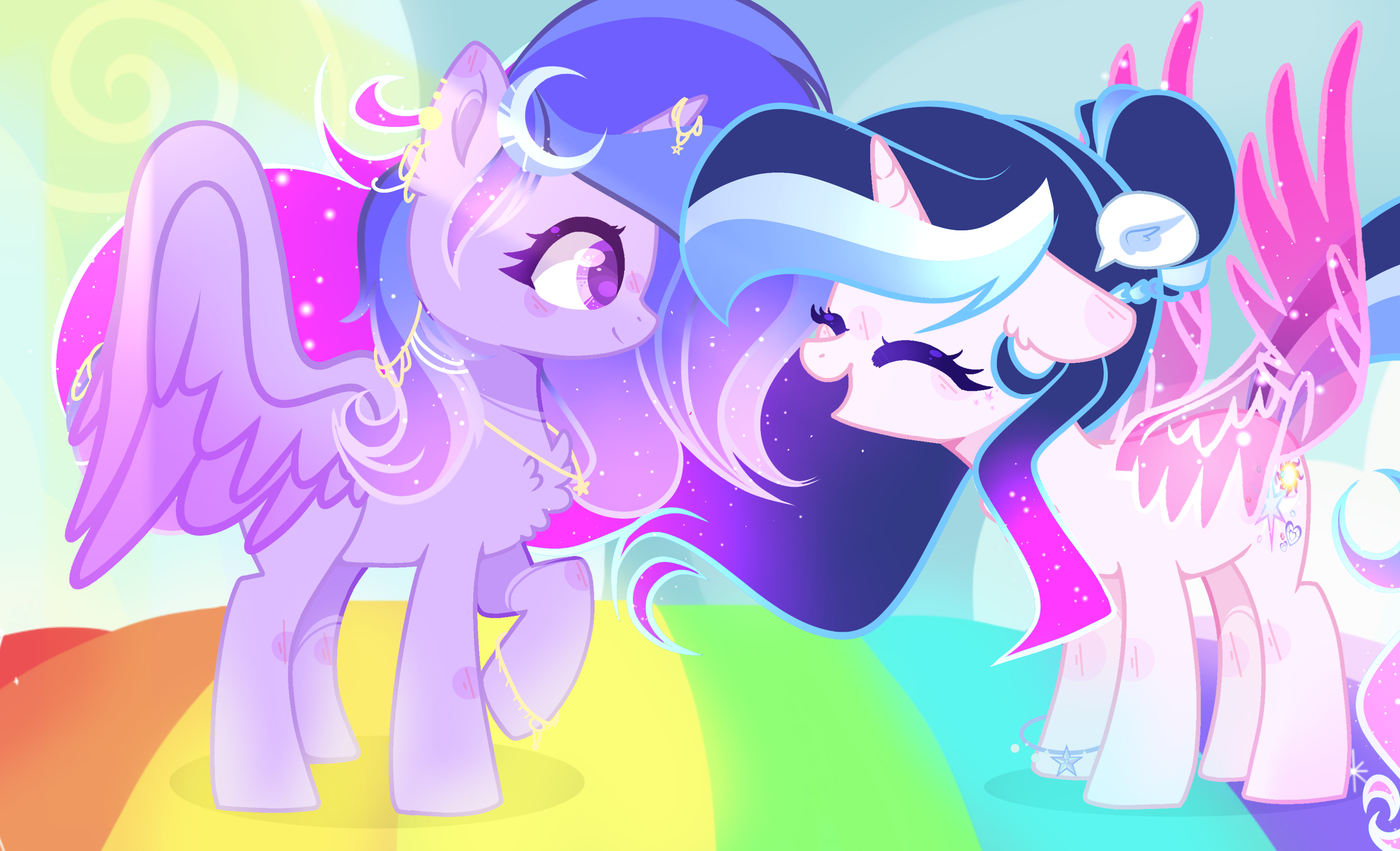 #3073559 - safe, artist:harmonyvitality-yt, oc, oc only, alicorn, pony, unicorn, alicorn oc ...