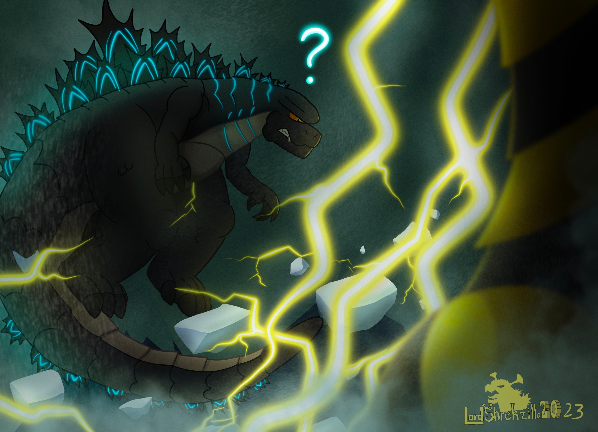 #3056829 - safe, artist:lordshrekzilla20, kaiju, fanfic:a king to a god ...