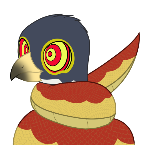 #3057956 - safe, artist:mightyshockwave, oc, oc only, oc:acorn, oc:garrett, griffon, lamia ...