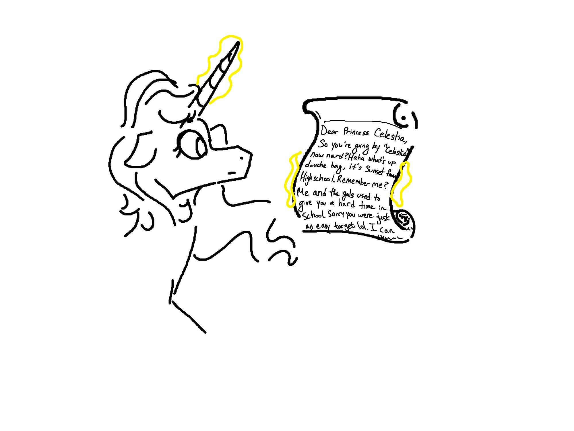 #3059224 - safe, artist:attila, princess celestia, pony, g4, copypasta ...