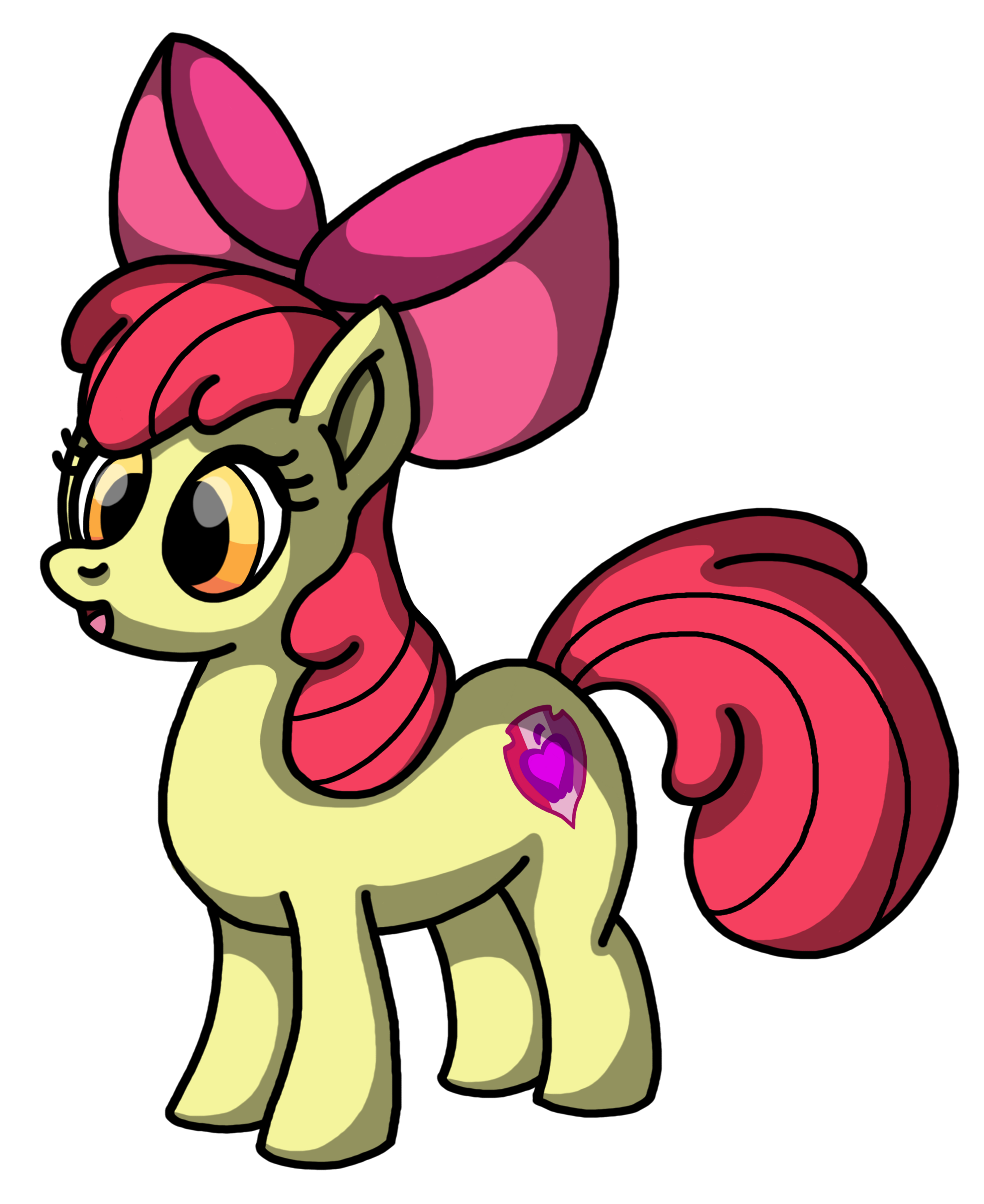 #3105503 - safe, artist:lillythebulbasaur, apple bloom, earth pony ...