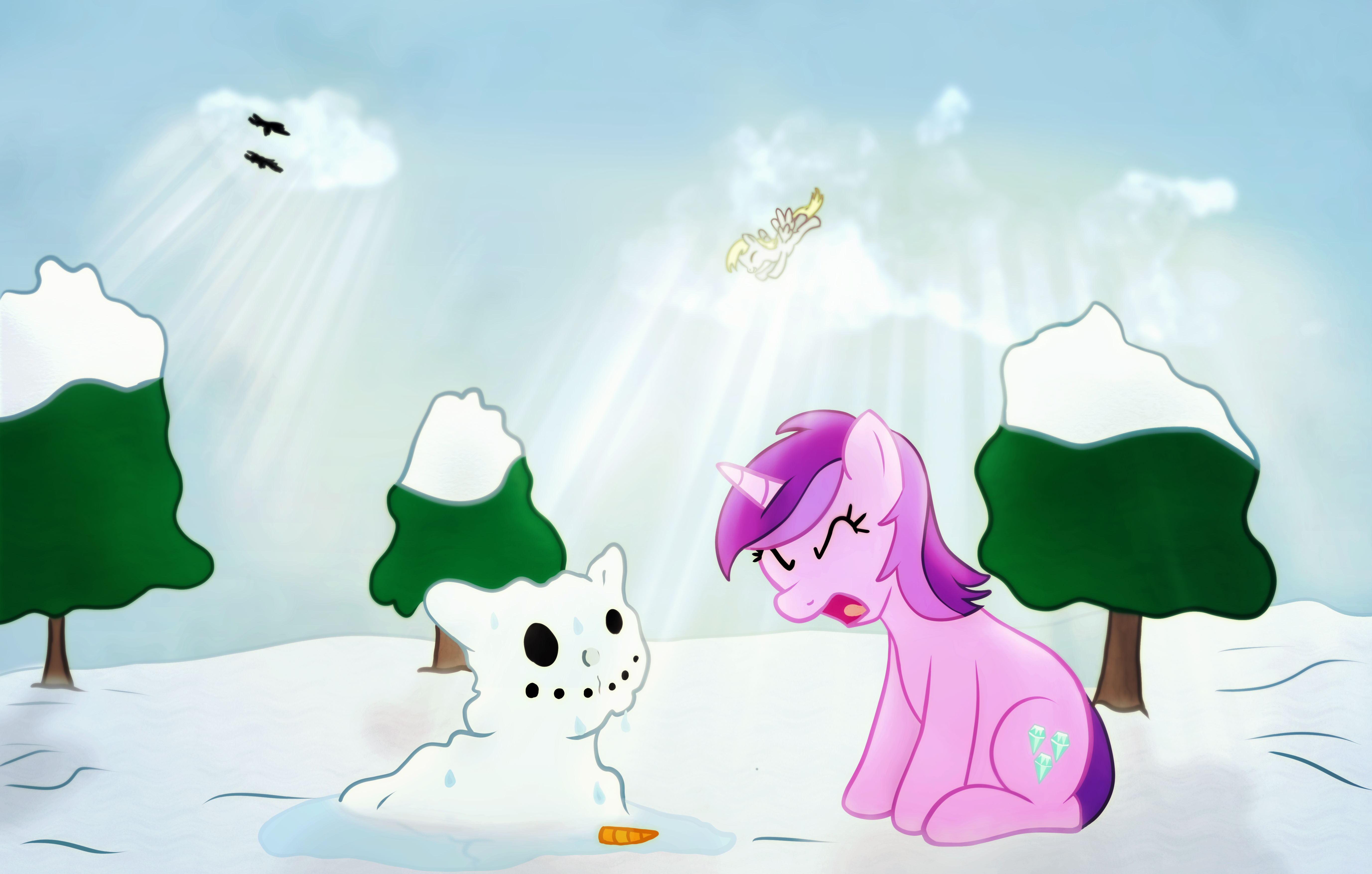 #3105933 - safe, artist:mlpfimguy, amethyst star, derpy hooves ...