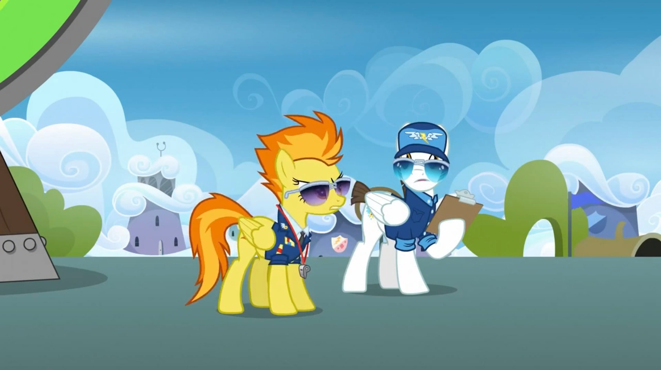 #3107523 - safe, screencap, spitfire, pegasus, pony, wonderbolts ...