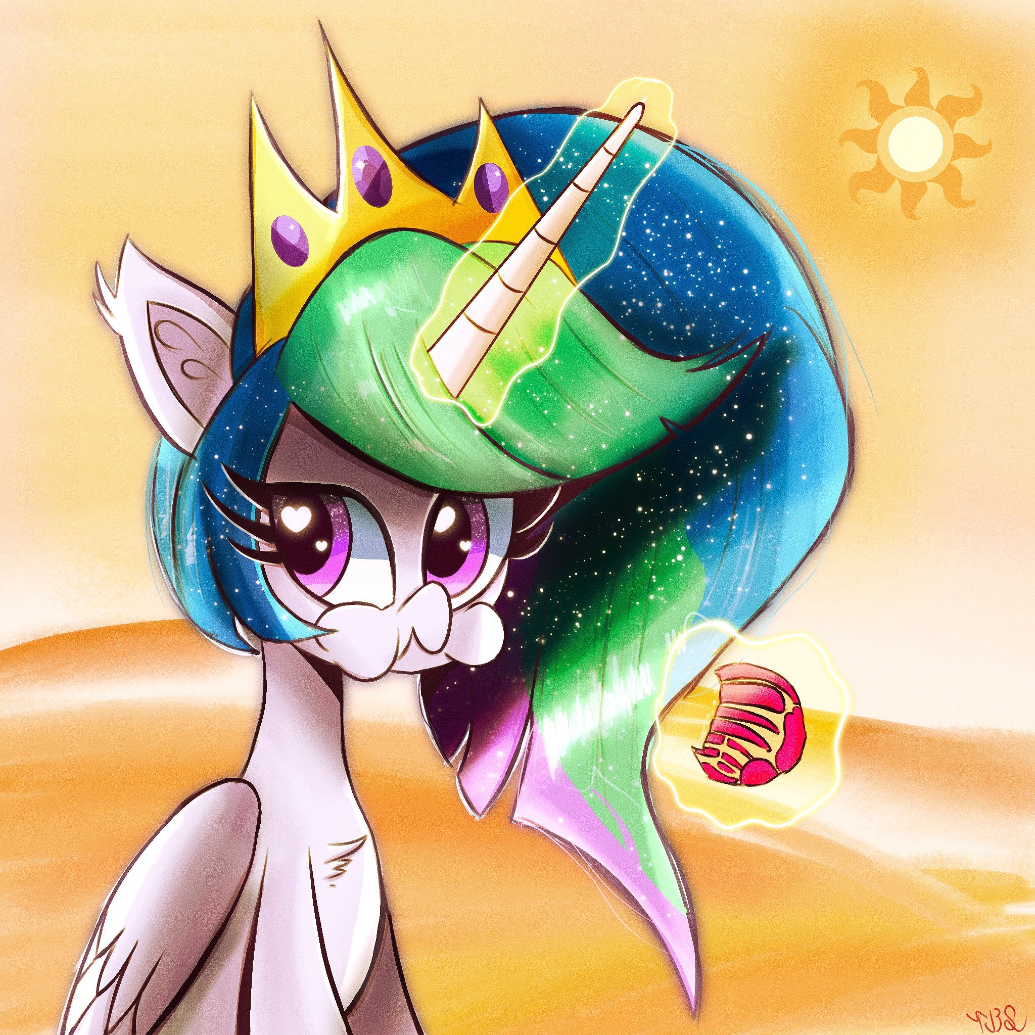 #3108242 - safe, artist:thebigstuff89, princess celestia, alicorn, pony ...