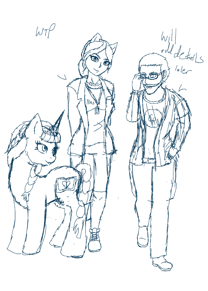 #3108906 - safe, artist:lullabyjak, oc, human, pony, unicorn, anthro ...