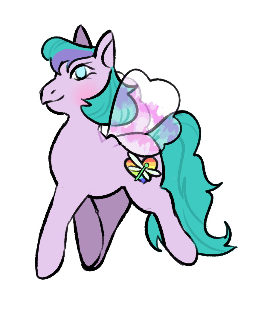 #3110368 - safe, artist:peachybats, forget-me-not, flutter pony ...