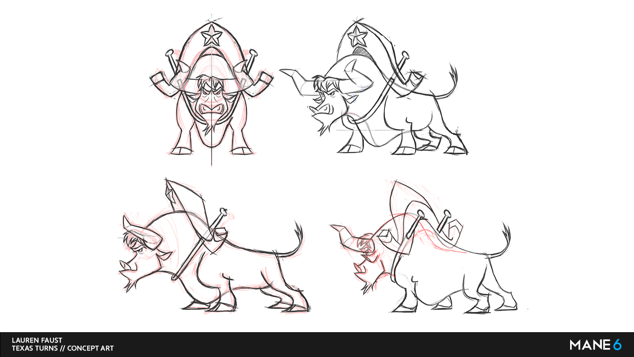 #3110453 - safe, artist:lauren faust, texas (tfh), bull, them's fightin ...