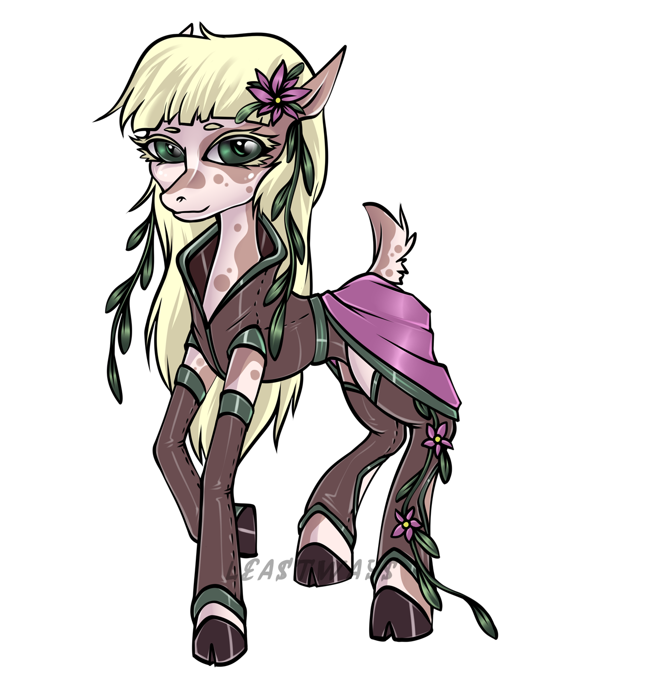 #3078403 - safe, artist:leastways, oc, oc only, deer, deer pony ...
