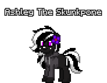 #3078885 - safe, artist:kittykat, oc, oc:ashley, pony, skunk, skunk ...