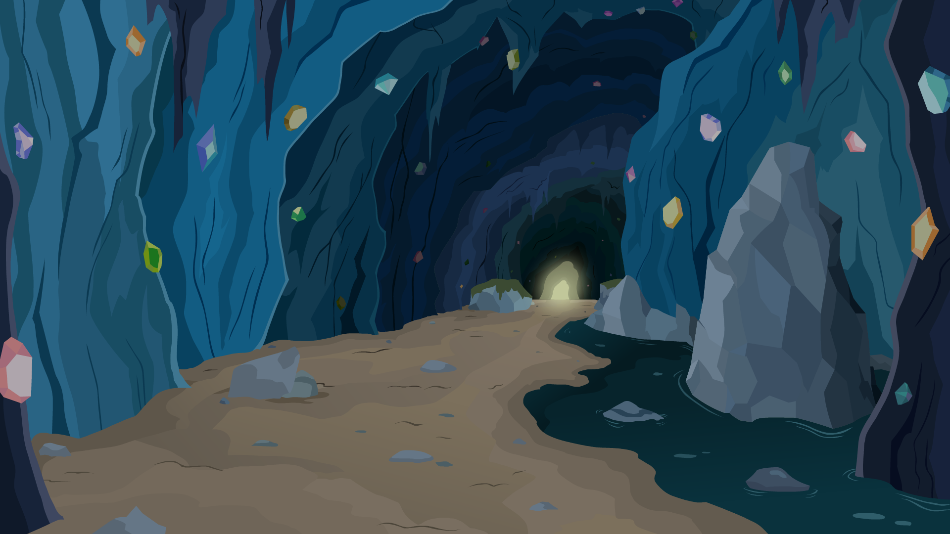 #3079313 - safe, background, cave, crystal, no pony - Derpibooru